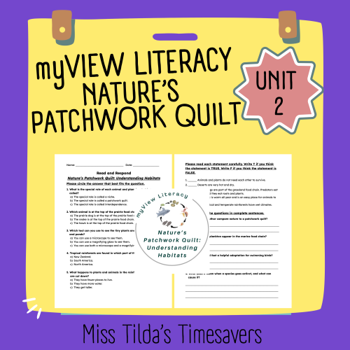 Nature's Patchwork Quilt: Understanding Habitats - Grade 3 myView ...