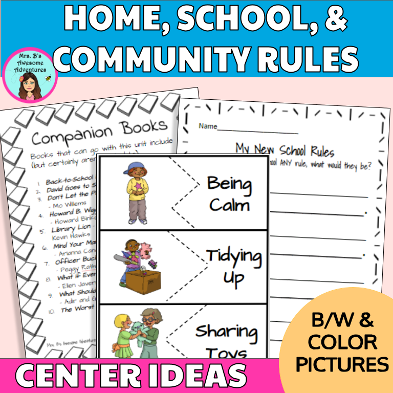 Read-Aloud Book List for Home, School, and Community Rules | Kinder-2nd ...