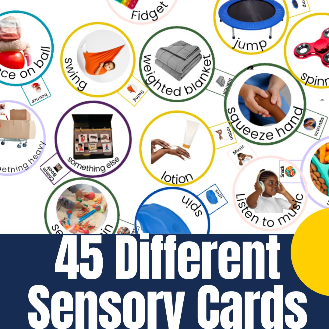 Editable Sensory Break Lanyard Cards Autism Visual Supports OT Self ...