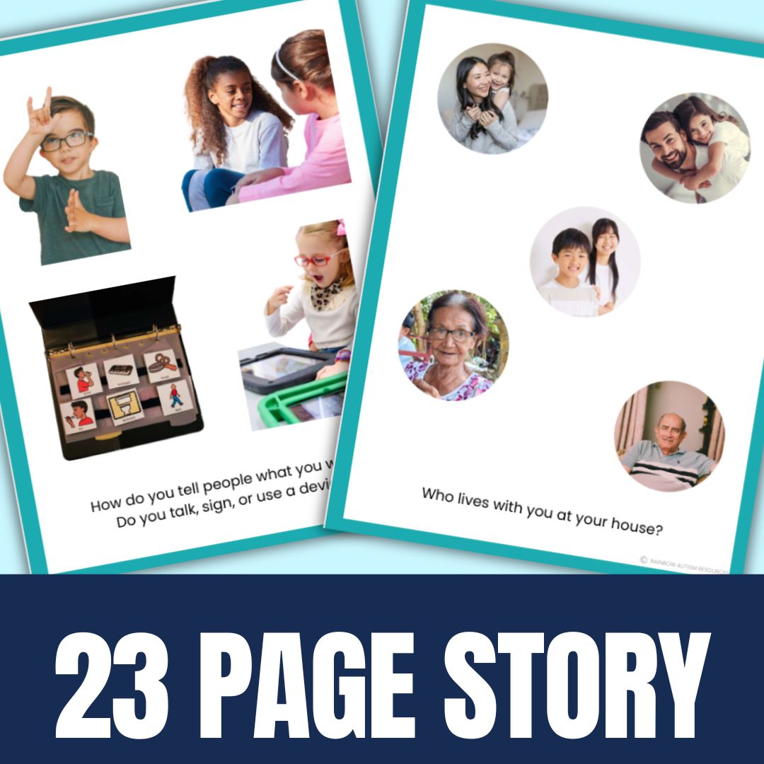All About Me Social Story Aligned with ABLLS-R H5 Personal Information ...