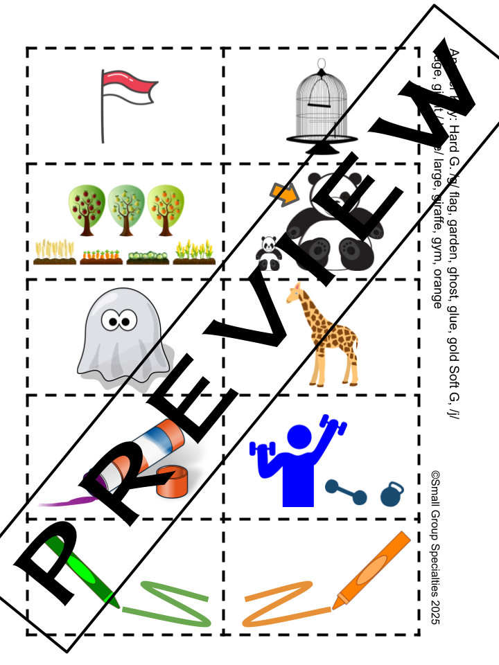 Hard & Soft G - Picture Sorts w/Anchor Chart | Made By Teachers