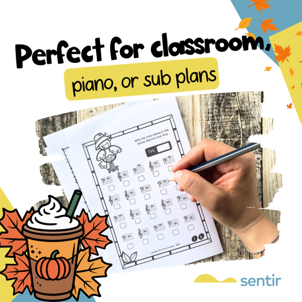 FREE Fall Music Worksheets | Note Reading, Piano Keys, Rhythm ...