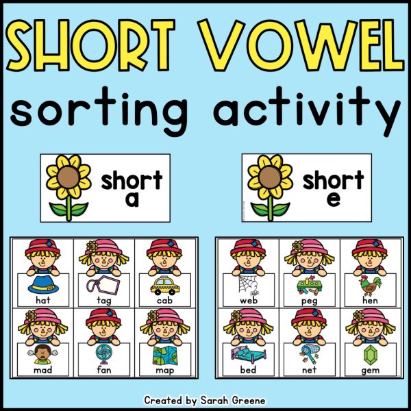 Fall Short Vowel Sort | Made By Teachers