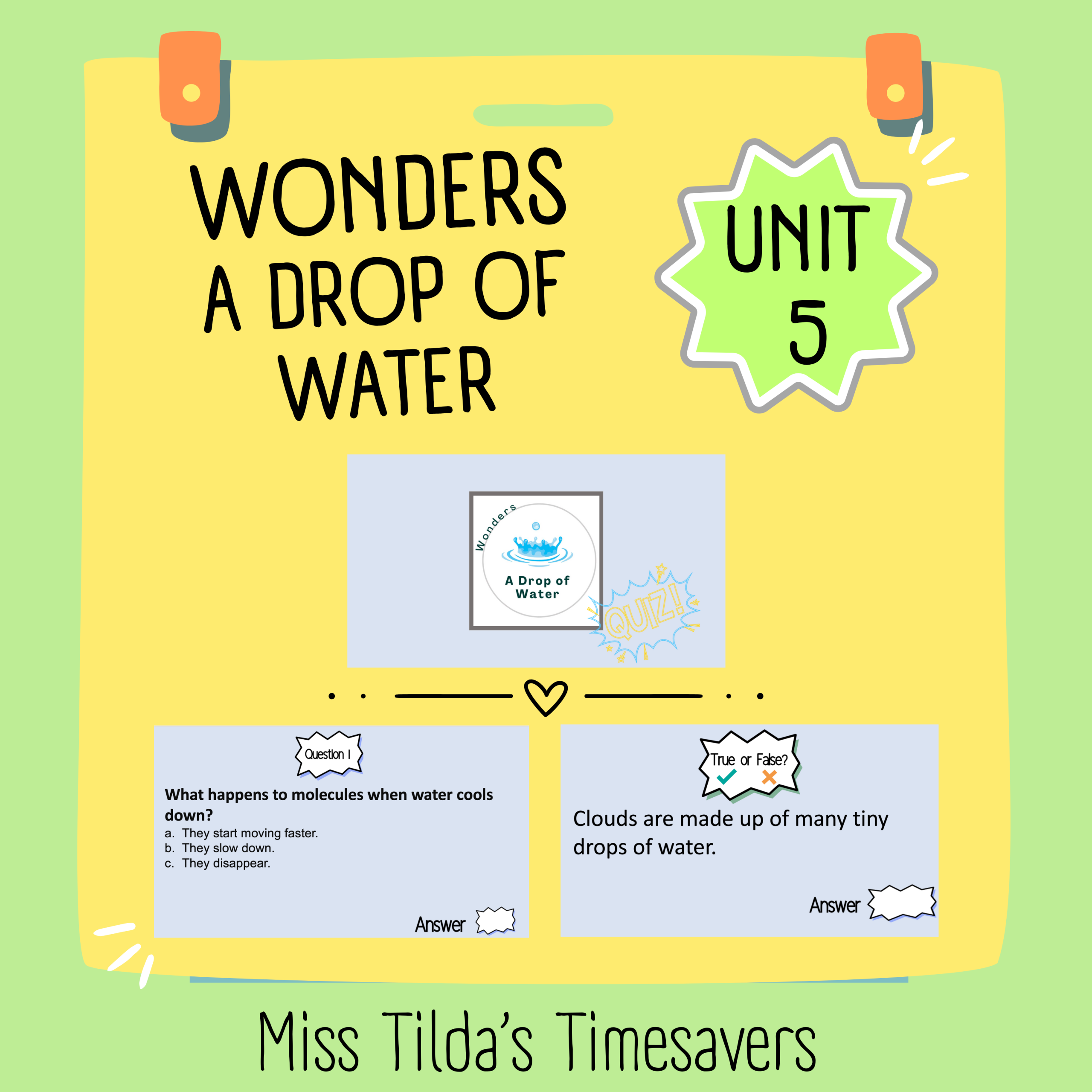 The Game of Silence Quiz - Grade 4 Wonders | Made By Teachers