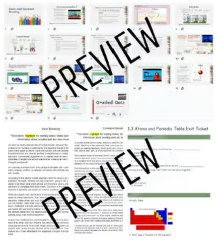 Ionic & Covalent Bonds VIRTUAL Interactive Google Slides Activity ...
