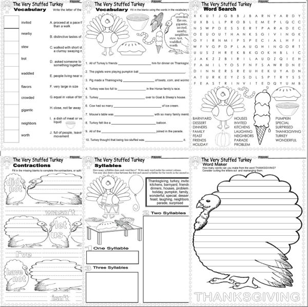The Very Stuffed Turkey Thanksgiving Read Aloud Book Companion ...