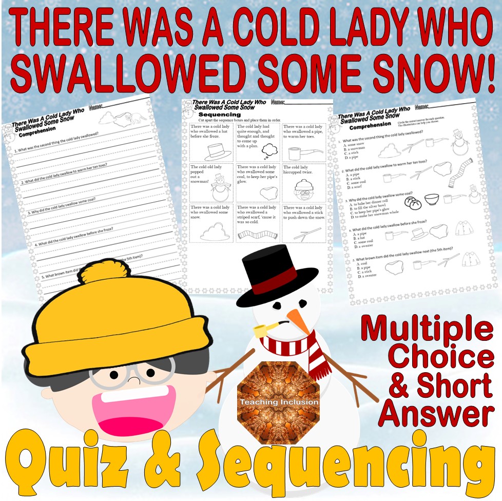 The Snowy Nap Winter Reading Quiz Tests & Story Scene Sequencing | Made ...