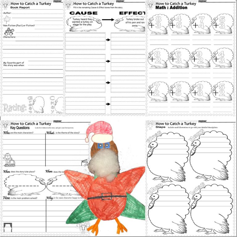 How to Catch a Turkey Thanksgiving Read Aloud Book Companion ...