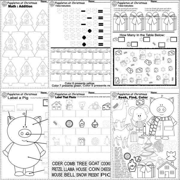 Poppleton at Christmas Read Aloud Book Companion Reading Comprehension ...