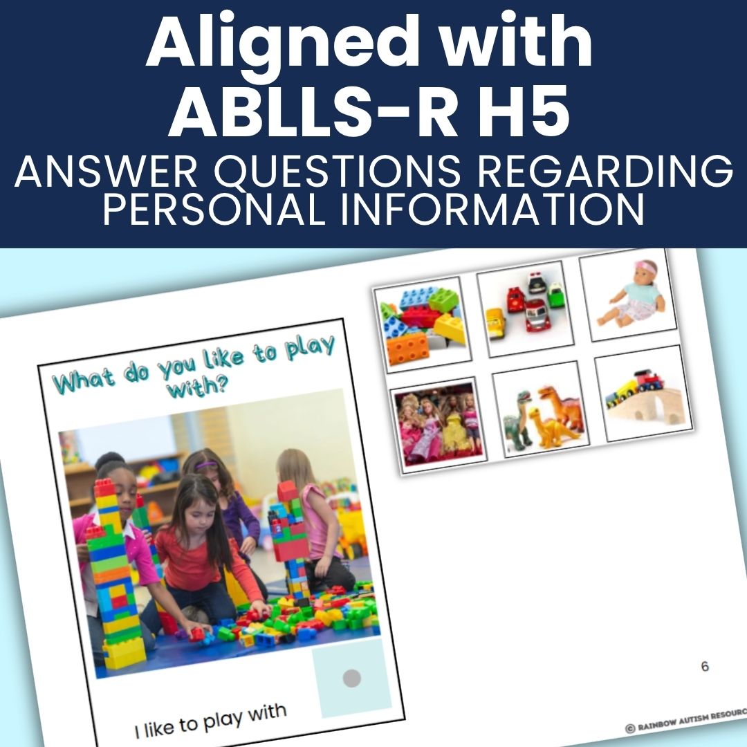 All About Me Adapted Book Answer Personal Information Questions Autism ...