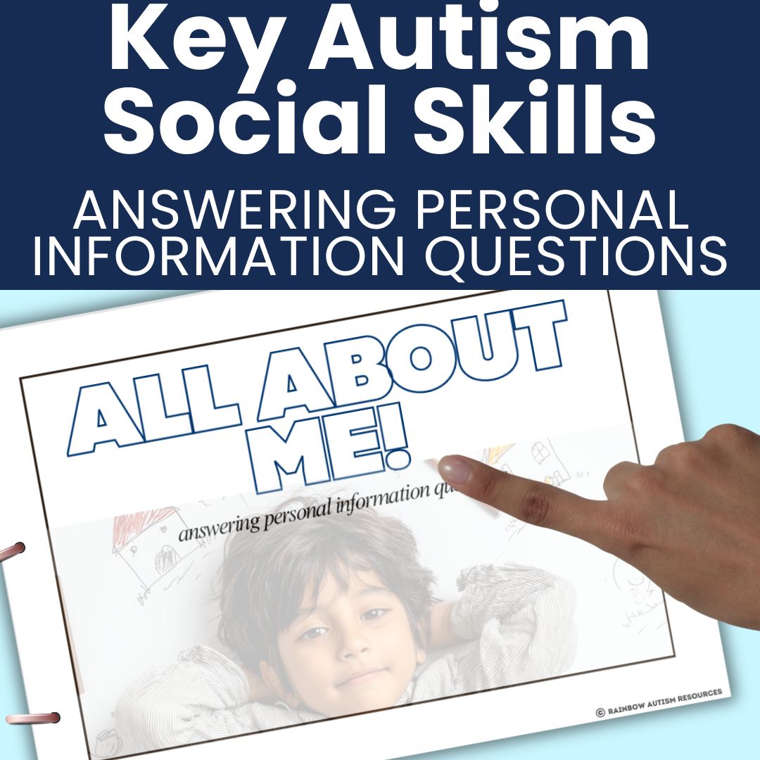 All About Me Adapted Book Answer Personal Information Questions Autism ...
