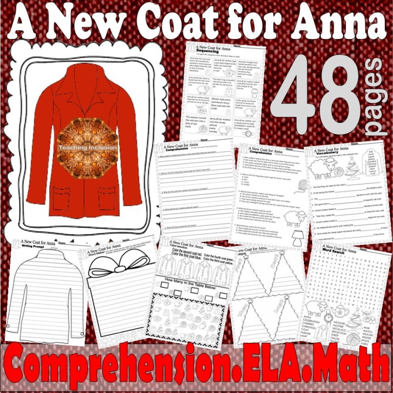 A New Coat for Anna Christmas Reading Comprehension Book Study ...