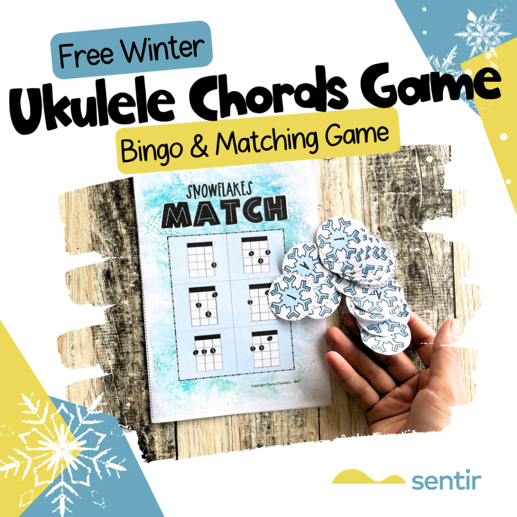 Ukulele Chords Game - Snowflakes Match - Winter Music Game | Made By ...