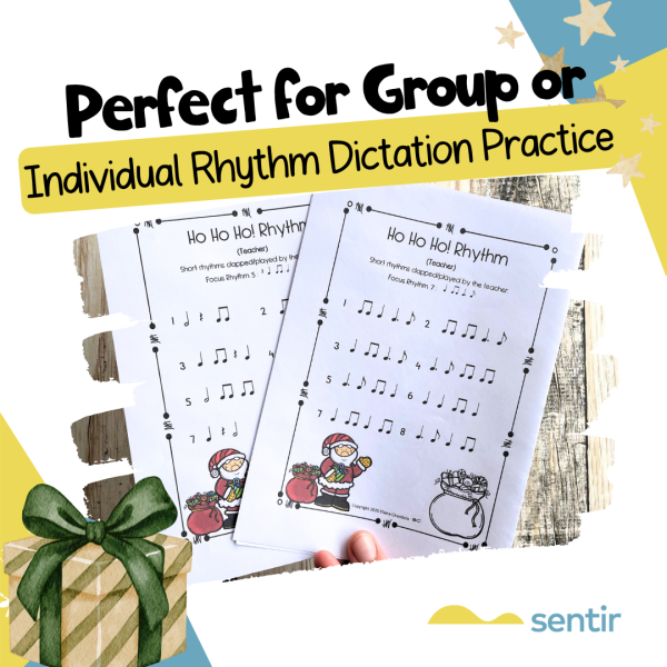 Ho Ho Ho! Christmas Rhythm Dictation – Aural Skills Music Worksheets ...