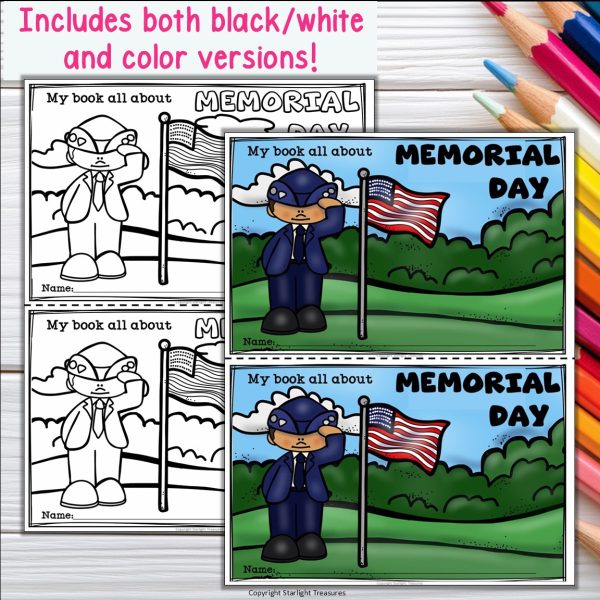 Memorial Day Mini Book for Early Readers - Made By Teachers