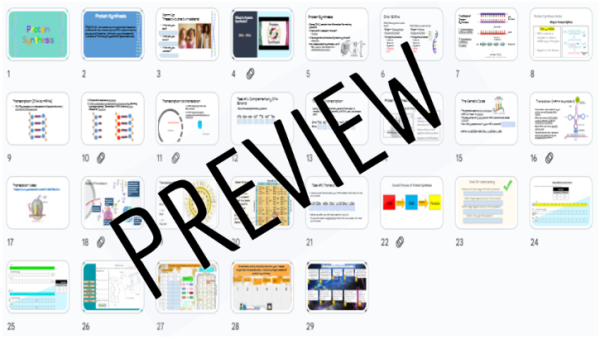 Protein Synthesis VIRTUAL Interactive PPT Lesson + DNA Replication ...