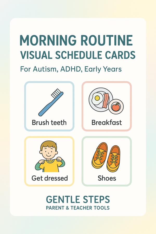 Morning Routine Visual Schedule Cards | Autism | ADHD | Early Years ...