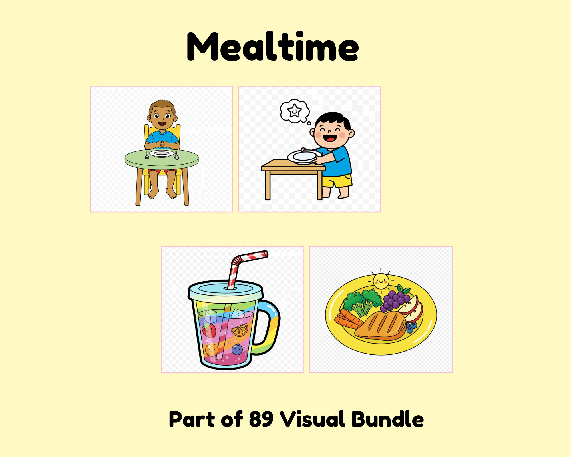 Mealtime Routine Visual Schedule Cards | Autism | ADHD | SEN ...