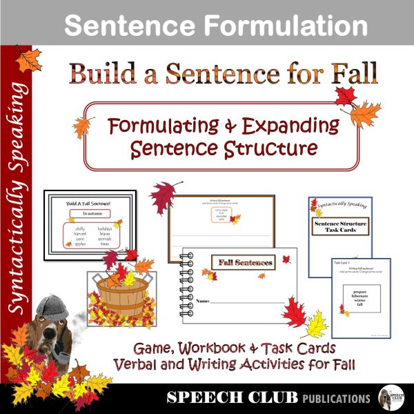 Sentence Formulation - Build Write Expand Fall Sentence Structures ...