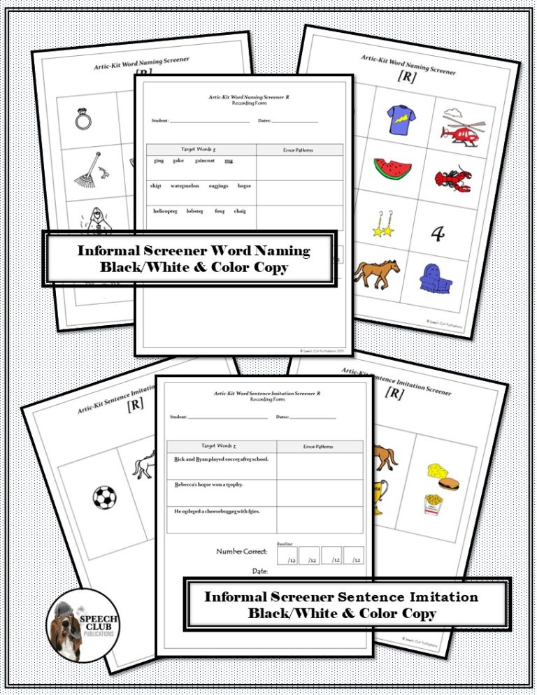 Articulation Kit for R - Assessment and Intervention Activities | Made ...