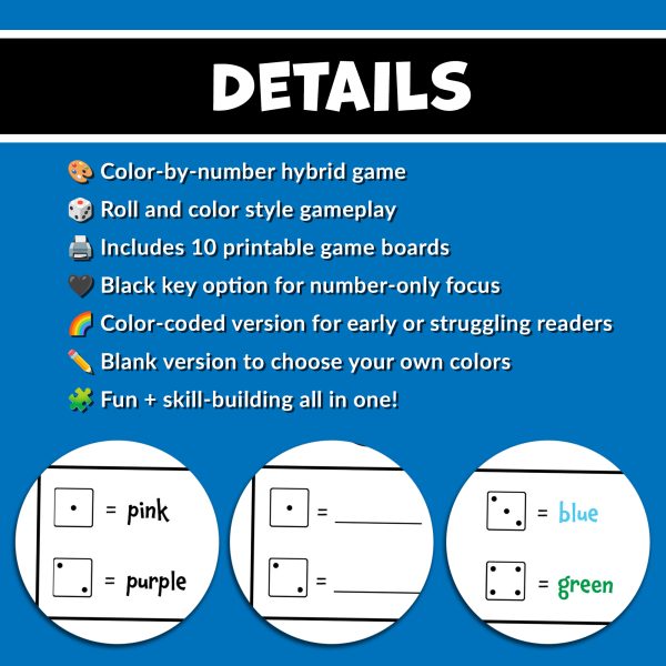Winter Roll and Race Dice Game | Color by Number Math Game | Roll and ...