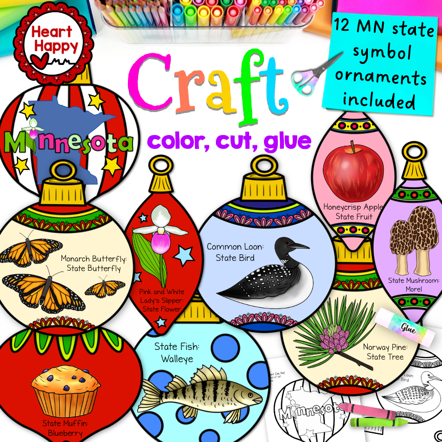 Minnesota State Symbols | Christmas Ornament Crafts | Made By Teachers