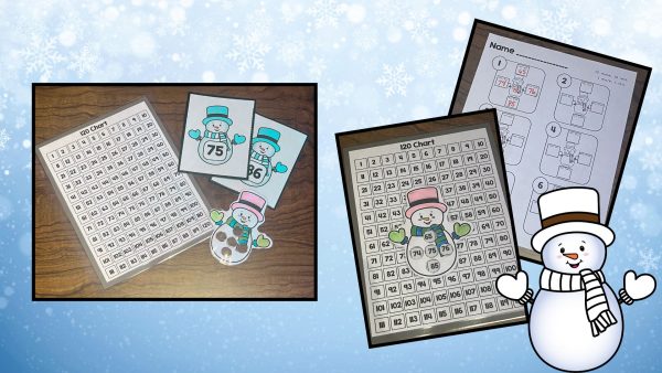 Snowmen Math Center: 1 More, 1 Less, 10 More, 10 Less | Made By Teachers