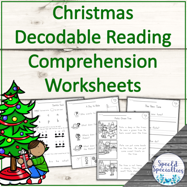 Christmas Decodable Reading Passage Comprehension Worksheet - Made By ...