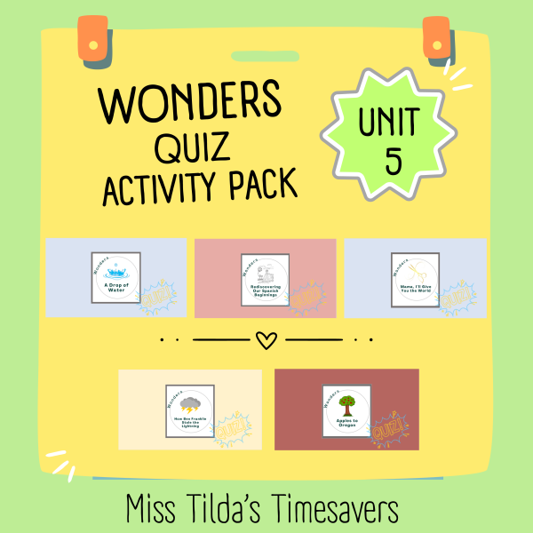 Grade 4 Wonders Unit 5 PowerPoint Assessment Pack - Made By Teachers