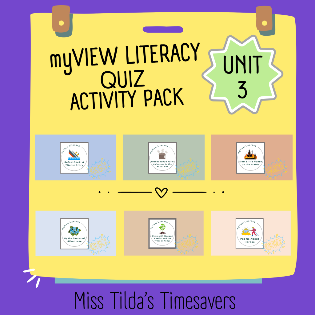 Grade 3 myView Literacy Unit 3 PowerPoint Assessment Pack - Made By ...