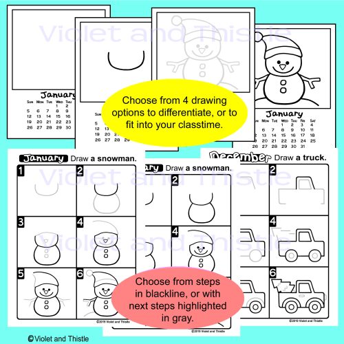 Directed Drawing Calendar 2026 and 2025 Calendar Parent Christmas Gift ...