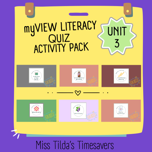 myView Literacy 4 Unit 3: Review Assessment PowerPoint Pack - Made By ...