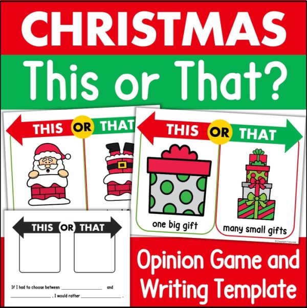 This or That CHRISTMAS Would You Rather Slides & Opinion Writing ...