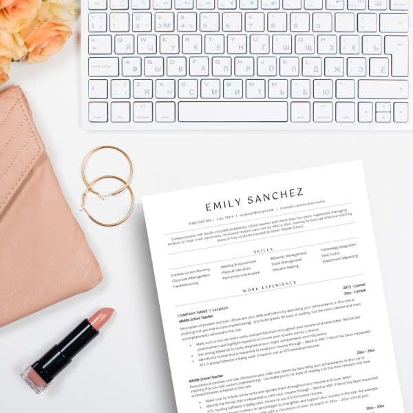 School Principal Resume Template for Word & Pages, Teacher Resume ...