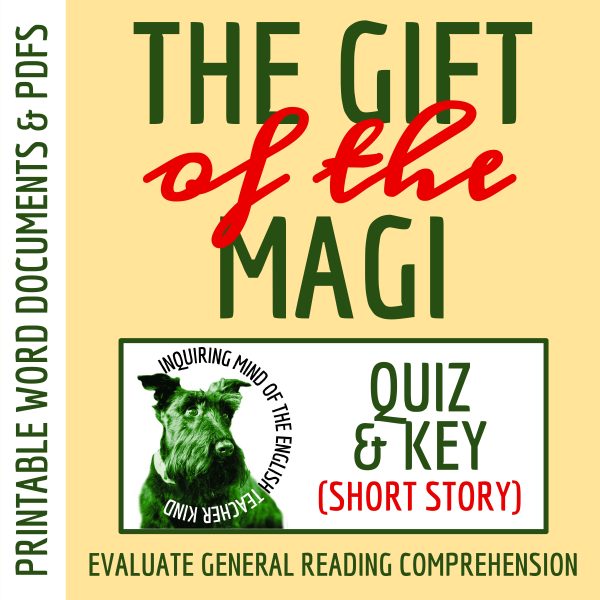 "The Gift of the Magi" by O. Henry Quiz and Answer Key | American ...