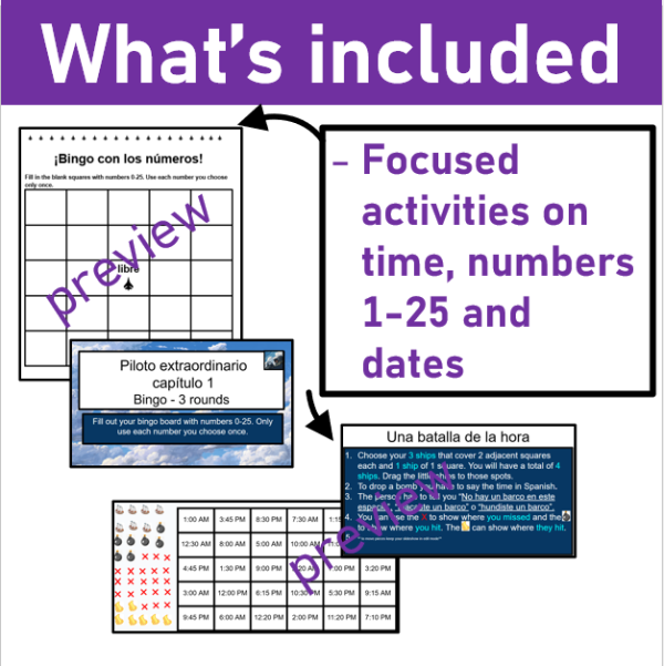 Spanish 1 Digital Reading e-novel + Activities Games Unit Teacher Guide ...