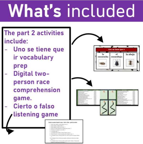 Spanish Chores Reading Comprehension Story, Activities, Unit Teacher's ...