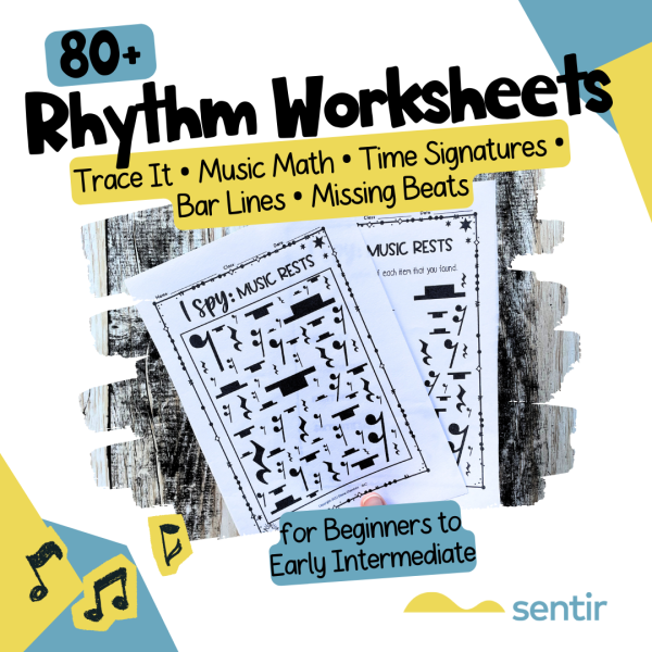 80+ Rhythm Worksheets: Note Values, Music Math, Time Signatures & More ...