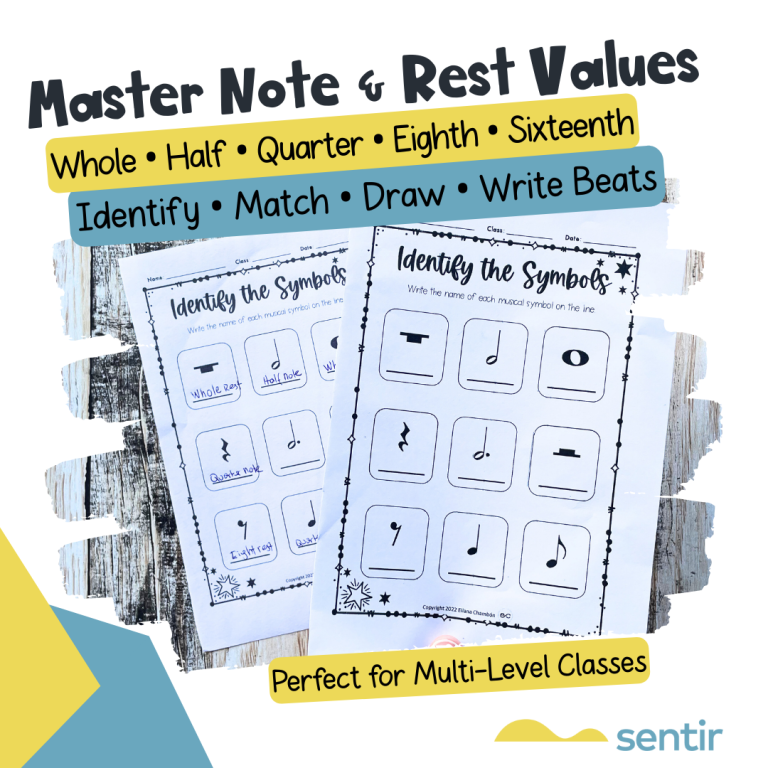 80+ Rhythm Worksheets: Note Values, Music Math, Time Signatures & More ...