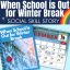 When School is Out for Winter Break Christmas Holiday Autism Social ...