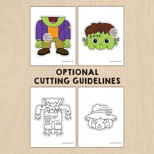 Halloween paper bag puppet craft Printable Coloring Activity | Made By ...