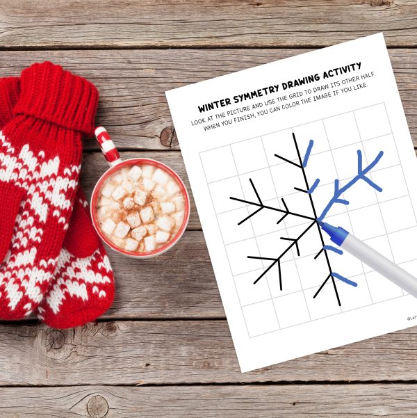 Winter Symmetry Drawing Worksheets – Winter Coloring Pages - Winter ...