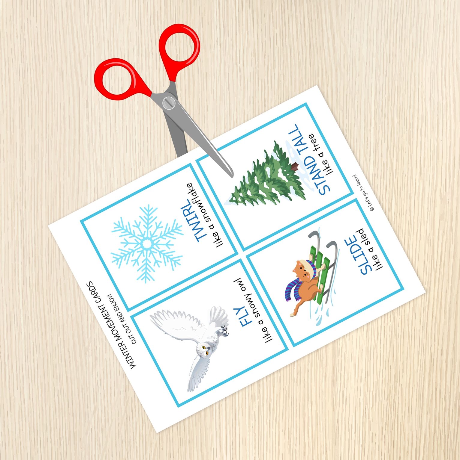 Winter Movement Cards, Winter Game, Gross Motor Skills, Brain Breaks ...
