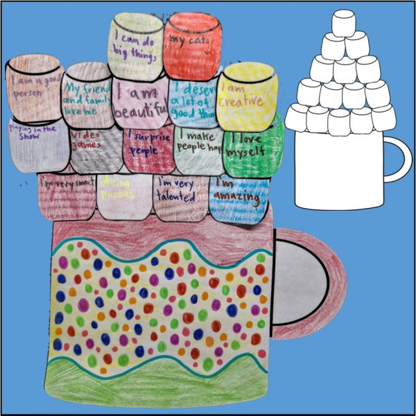 Mindfulness Mug Winter Craft Activity Positive Affirmations Bulletin ...
