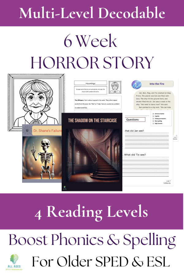 Horror Story Phonics Unit: 6-Week Multi-Level Decodable Reading ...