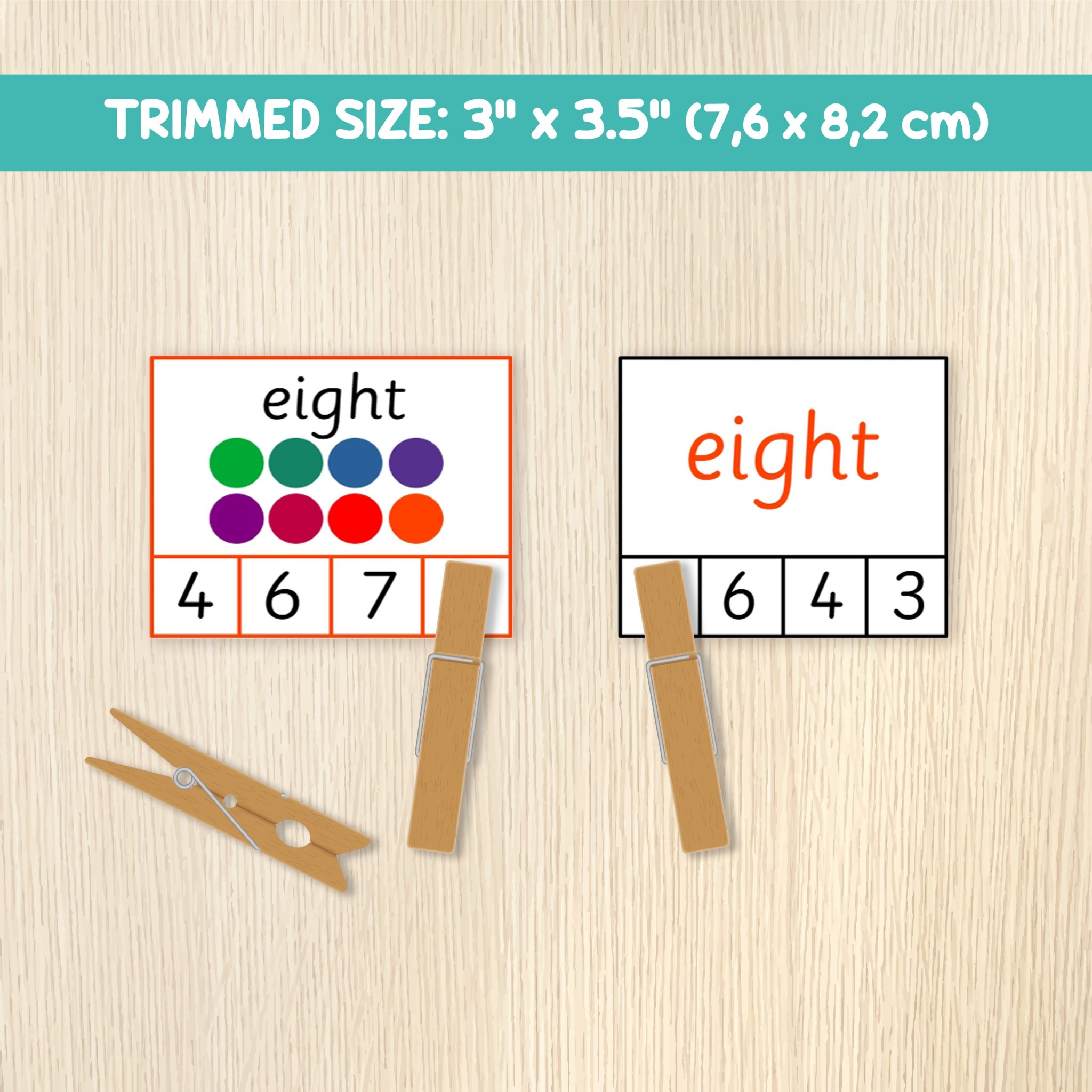 Number Word Count & Clip Cards – Numbers 0–10 - Counting Activity ...