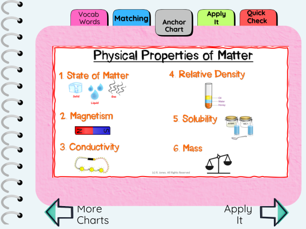 3rd-5th Grade Interactive Science Vocabulary Workbook | Properties of ...