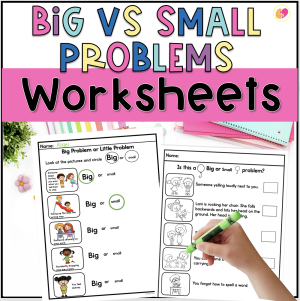 Big vs Small Problems Worksheets for Preschool & Kindergarten | Made By ...