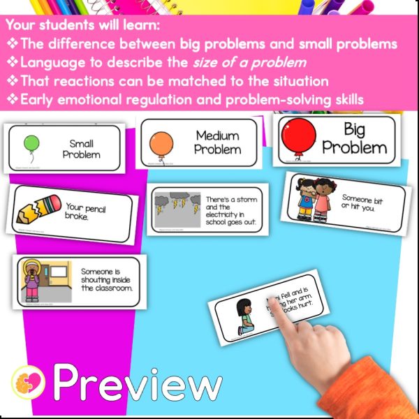 Big vs Small Problems Activities Bundle Preschool & Kindergarten | Made ...