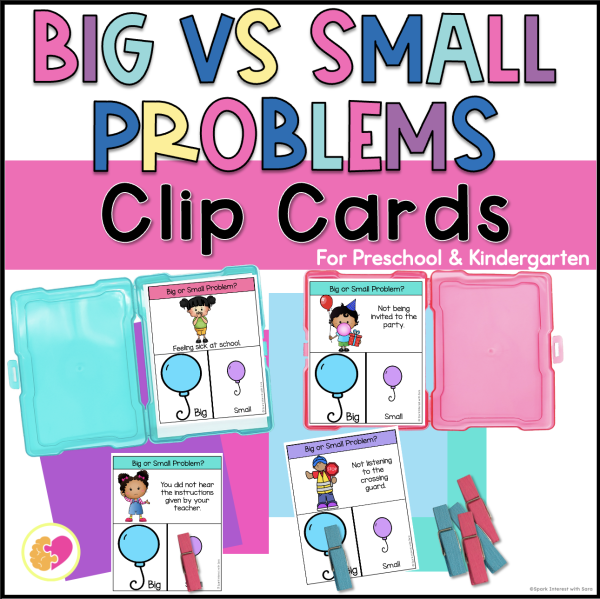 Big Problem vs Little Problem Clip Cards - Made By Teachers